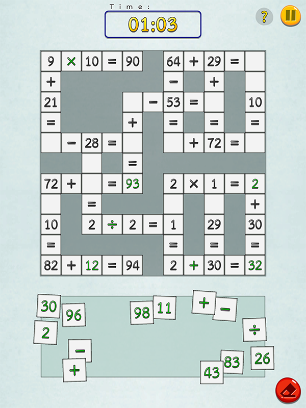 Math The Cross Math Puzzle